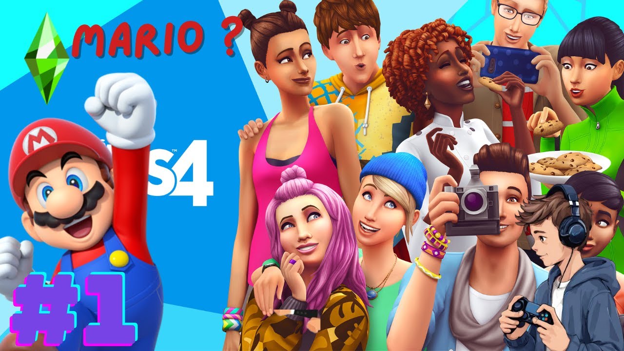 Mario dans les sims 4 ? let's play sims ep 1 - YouTube