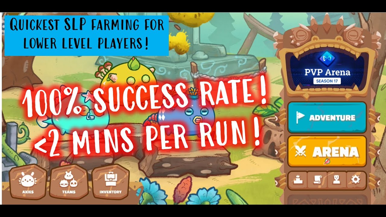 Axie Infinity | Strategy for farming SLP at lower levels! Quick and 100 ...