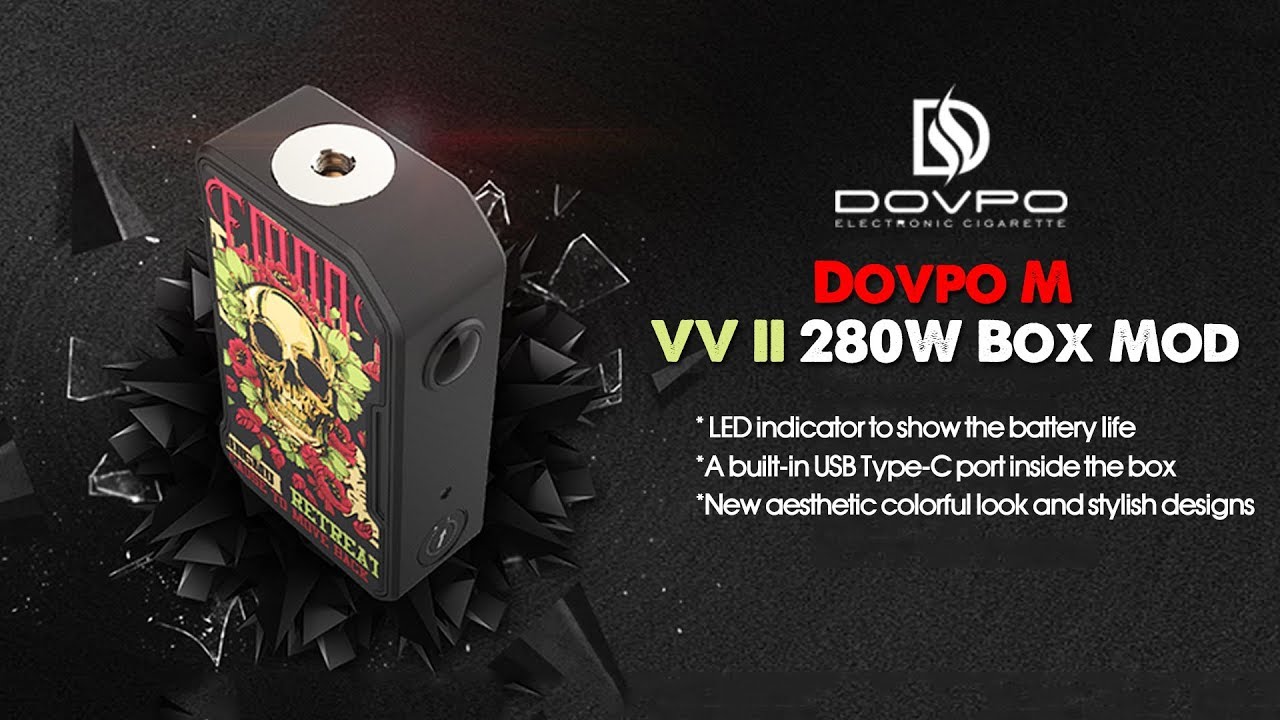 Dovpo M VV II 280W Box Mod - YouTube