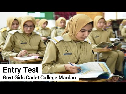 || Entry Test for Admission at Govt Girls Cadet College Mardan || GCCM ...