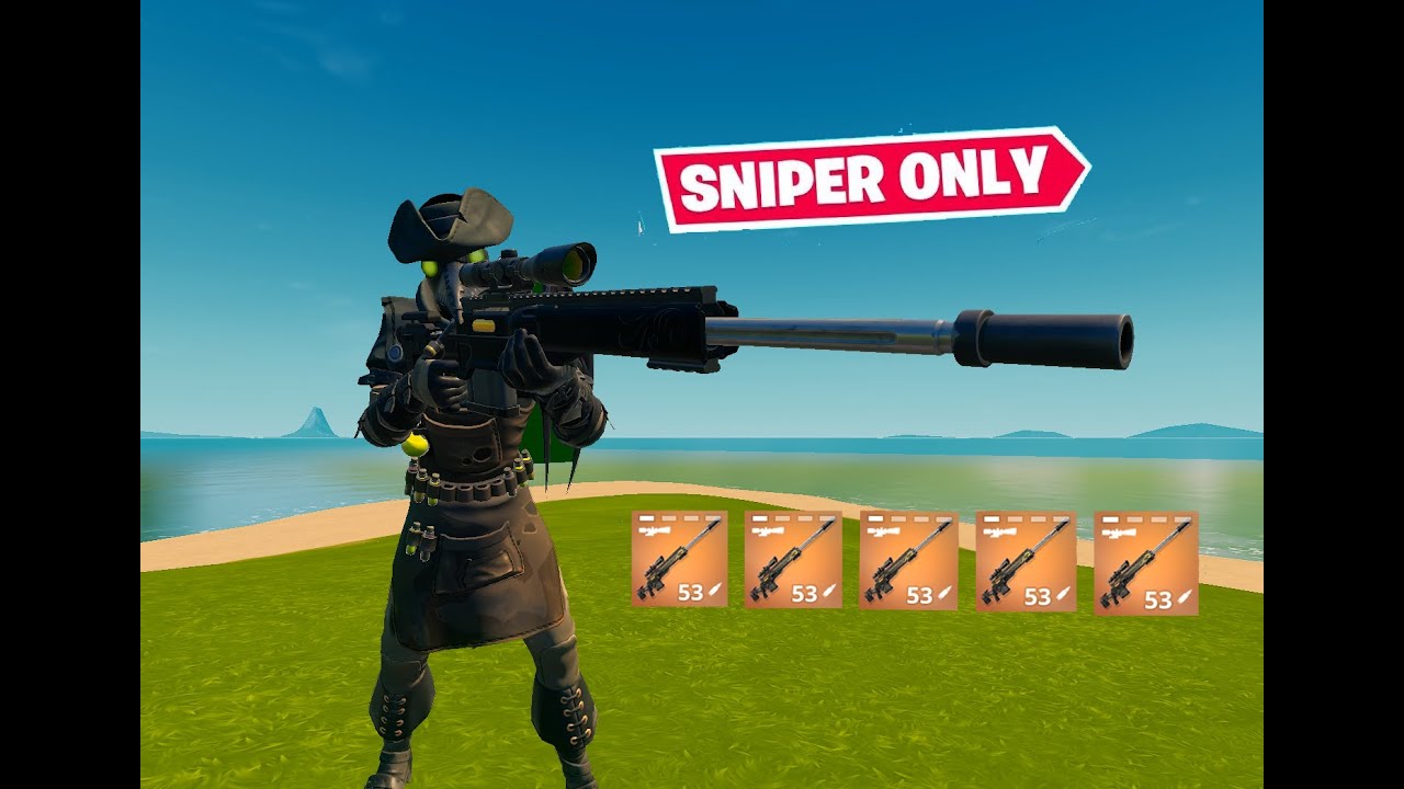 The Sniper Only Challenge In Fortnite! - YouTube