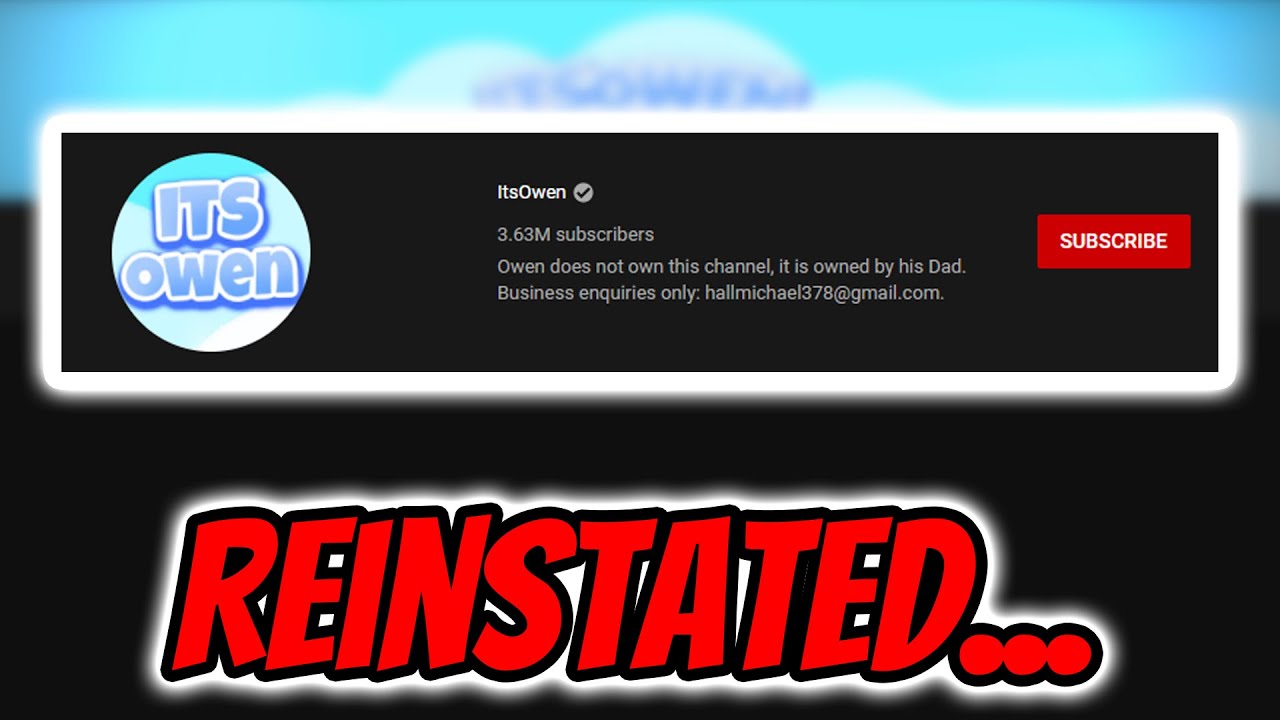 ItsOwen's Channel Got Reinstated | Deep Vegan Responded to My Video ...