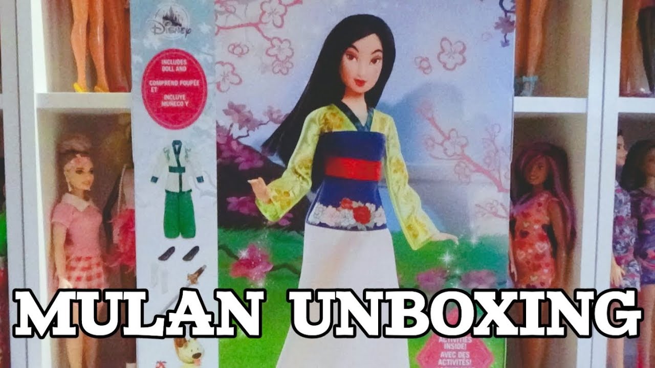 Disney store Mulan story doll unboxing - YouTube