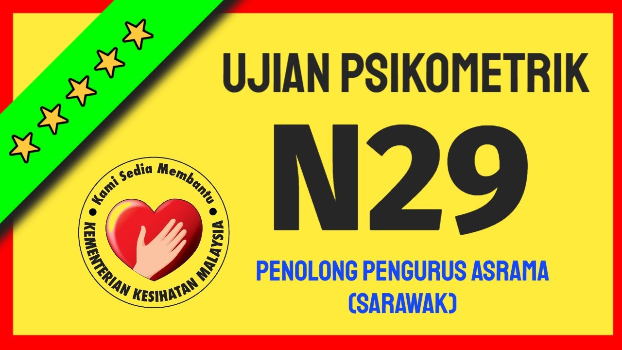 Tips Ujian Psikometrik Penolong Pengurus Asrama Gred N29 (Sarawak) KKM ...