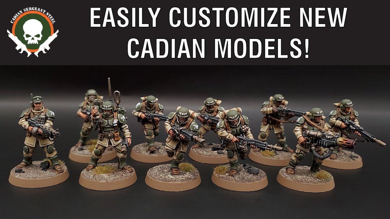 Tutorial: How to Easily Customize Cadian Infantry Models - YouTube