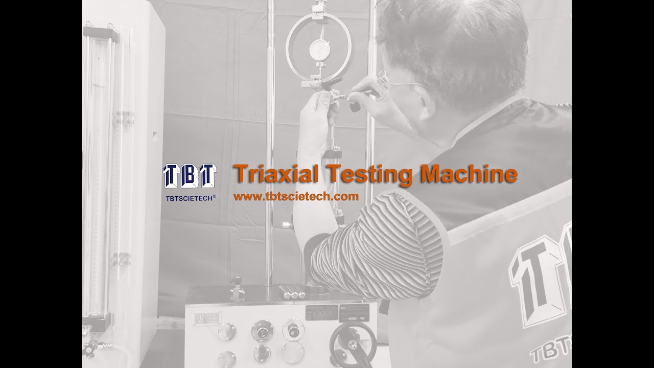 How to operate TBTTZS-A Triaxial Test Apparatus with Touch Screen - YouTube