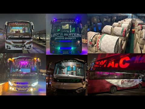Night View Of Bhairahawa Buspark||TGS Saiyam|| Saleena metro,Mohit ...