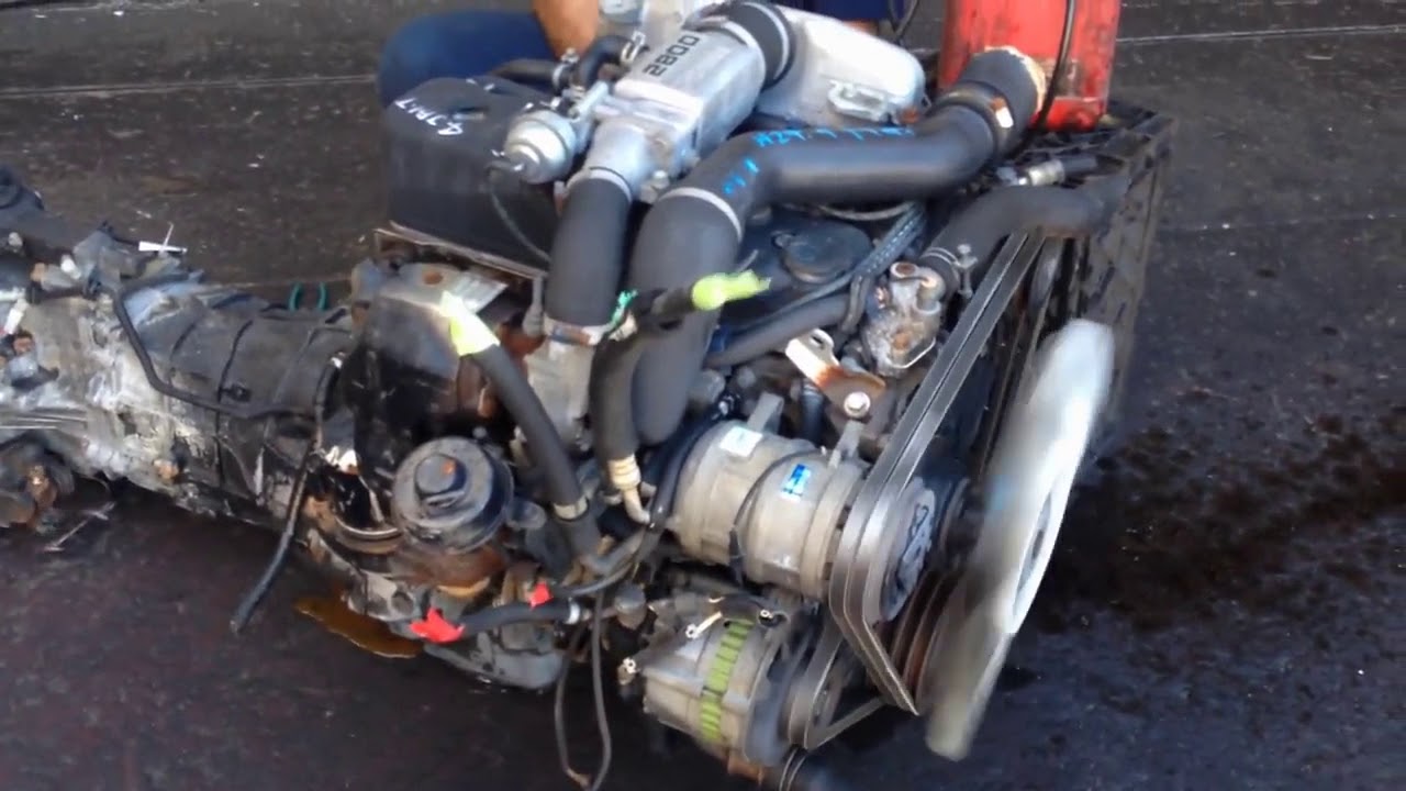 isuzu 4jb1 bench engine startup - YouTube