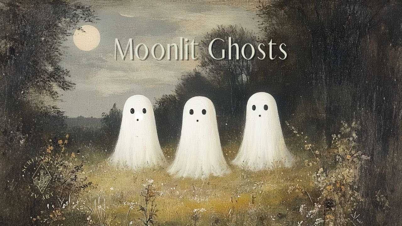 Enchanting Halloween Ghost Trio Screensaver - Spooky TV Art & Computer ...