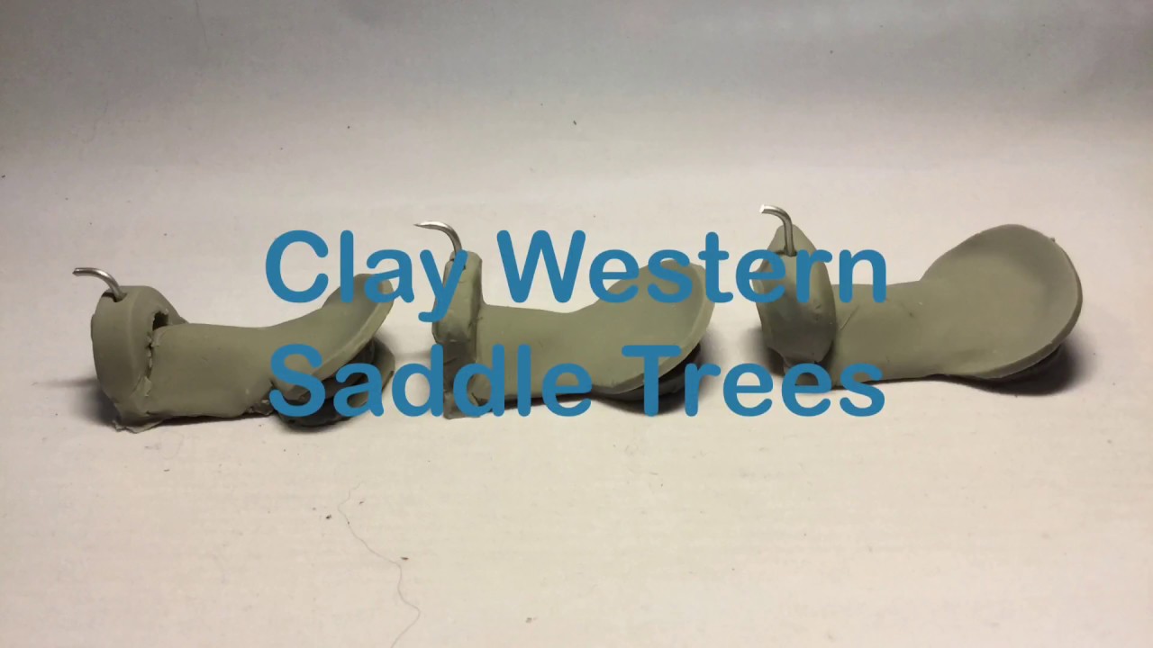 How to make clay Western Saddle trees for the model horse arena. - YouTube