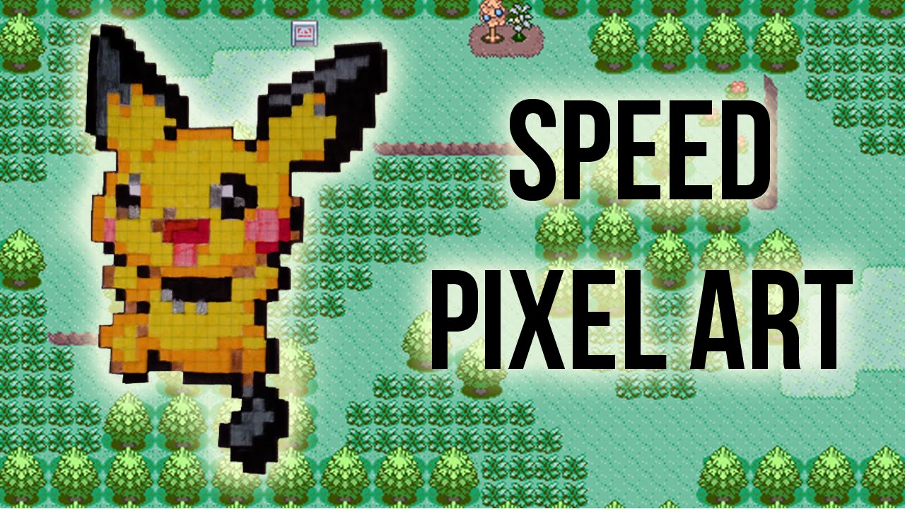 POKEMON SPEED PIXEL ART - PICHU - YouTube