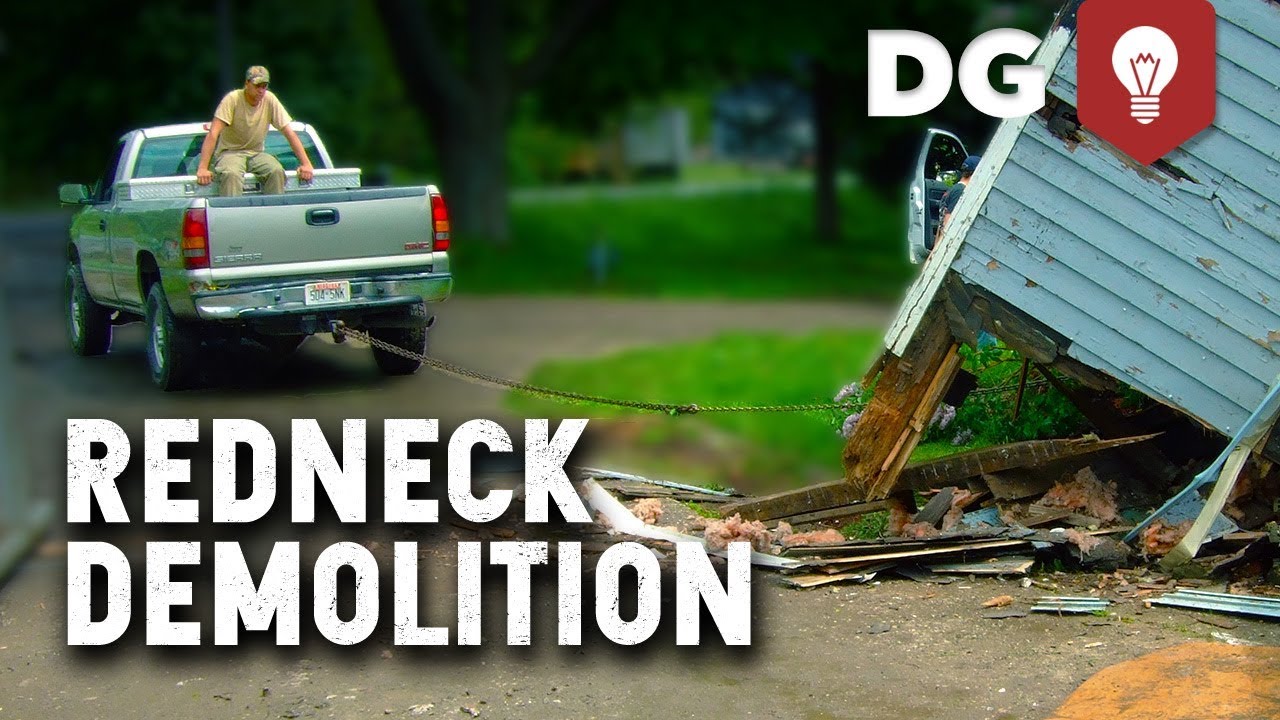 5 Trucks Tear Down My House - YouTube