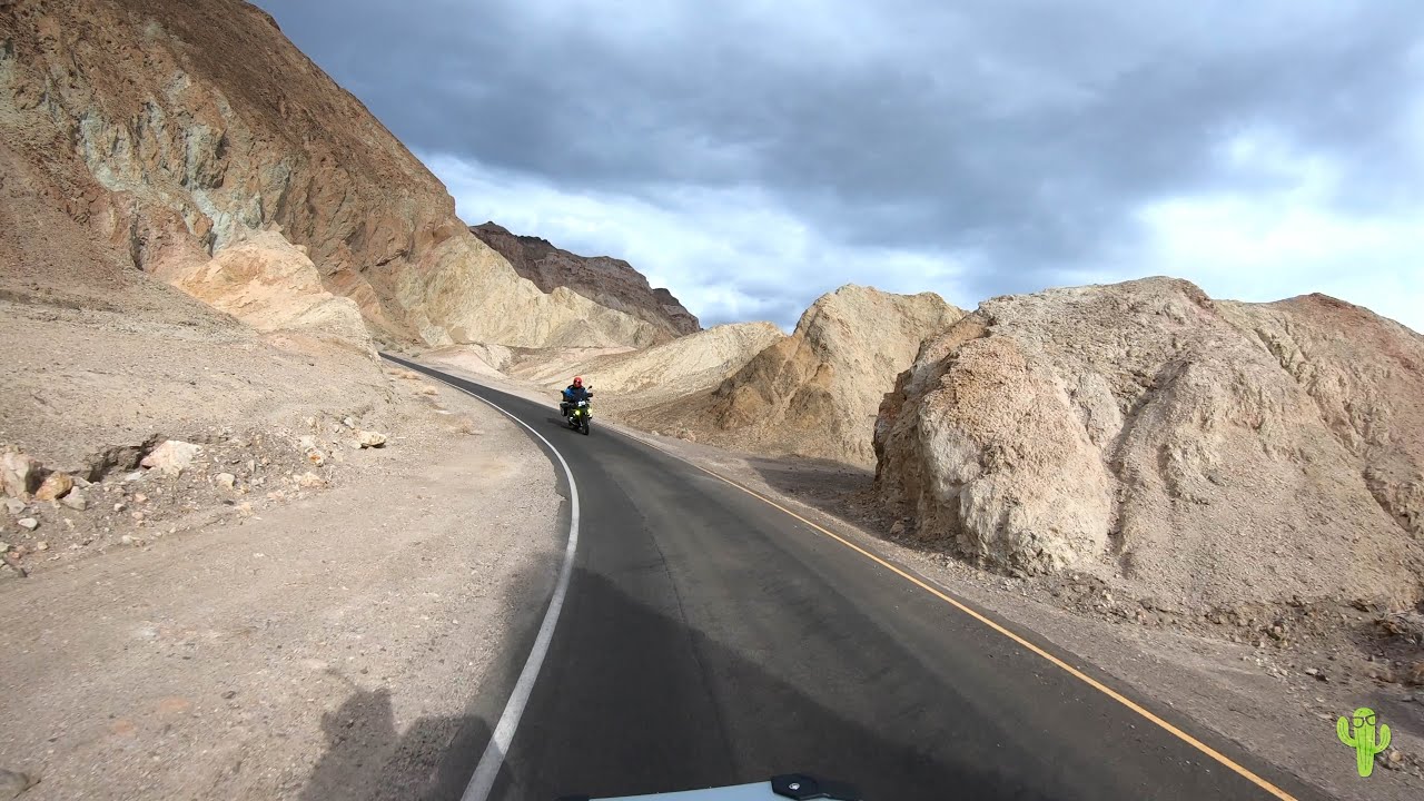 Death Valley Artists Drive Motorcycle Ride 4K - YouTube