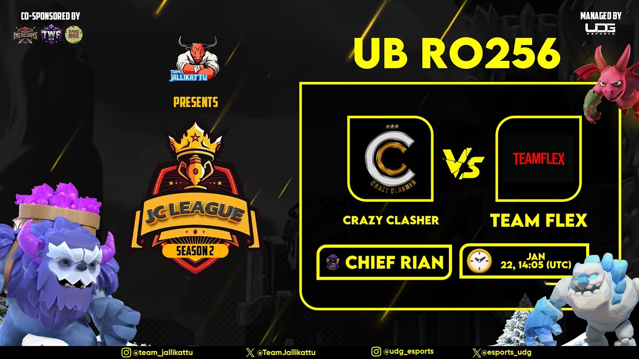 🇮🇩CRAZY CLASHER Vs 🇰🇷TEAM FLEX - UB RO256 TURNAMEN JALLIKATTU CLASHERS LEAGUE S2 | CLASH OF ...