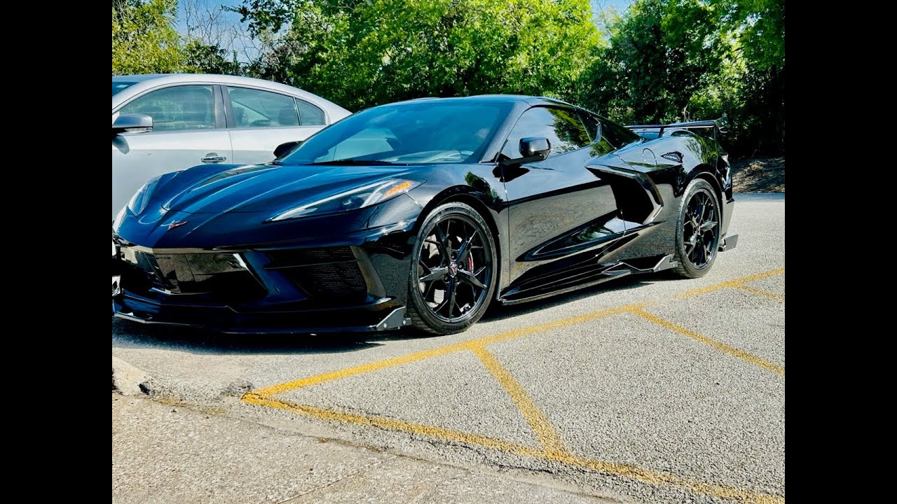 Blacked out C8 Z51 walk around in depth!! - YouTube