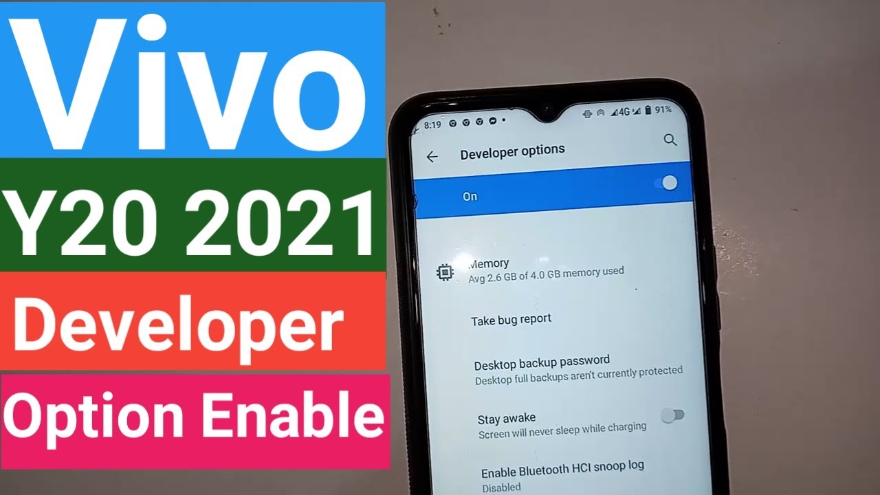 Vivo Y20 2021 Developer Options Enable - YouTube