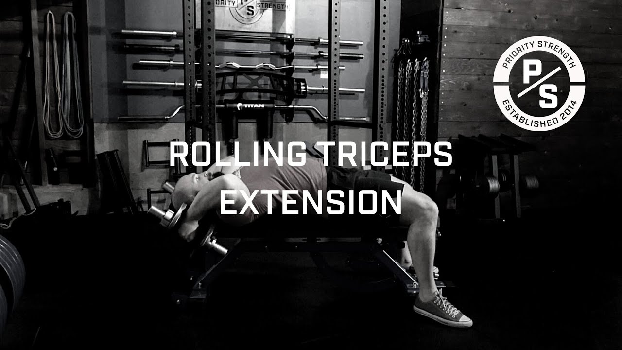 Rolling Triceps Extension - YouTube