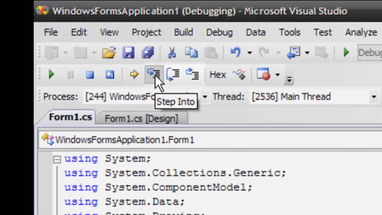 Using Breakpoints C Net Youtube 0160