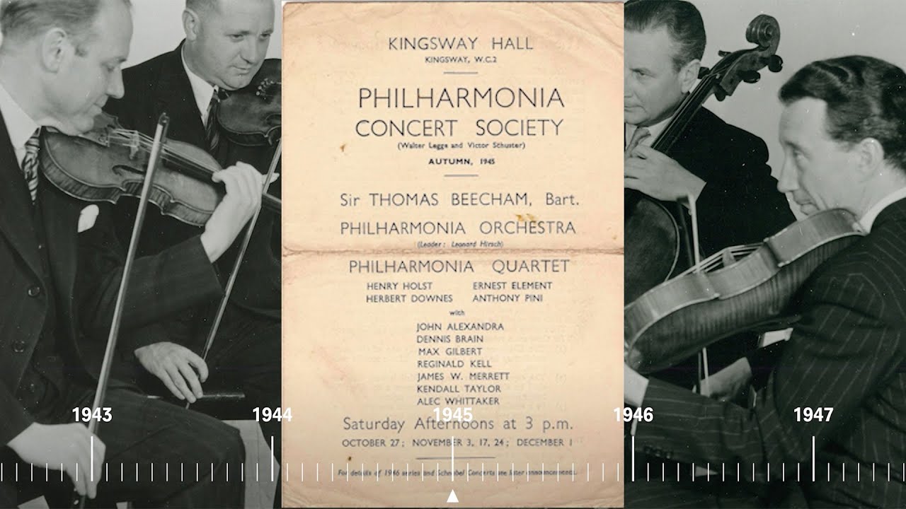 Philharmonia Orchestra: 80th Anniversary Timeline - YouTube
