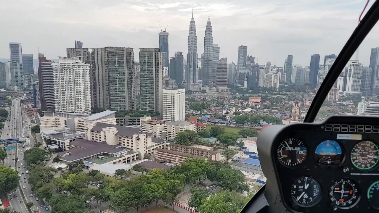 Kuala Lumpur Helicopter Ride ( Fly Over KL) - YouTube