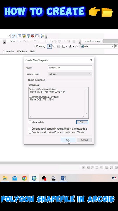Create polygon shapefile in ArcGIS #arcgis #arcgistutorial #shorts # ...