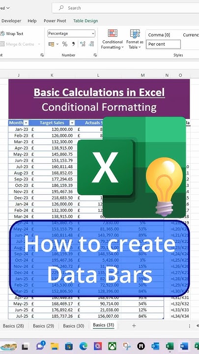 Unlock Excel's Power: Dynamic Data Bars Tutorial - YouTube