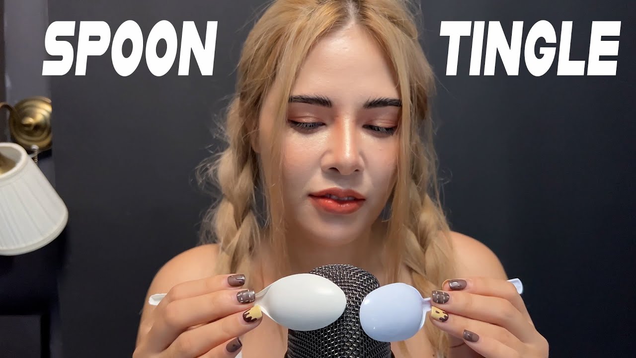 ASMR SPOON TINGLE FOR SLEEP 🥄💦SUB (Only 5 second And you will defenaly feel it) - YouTube