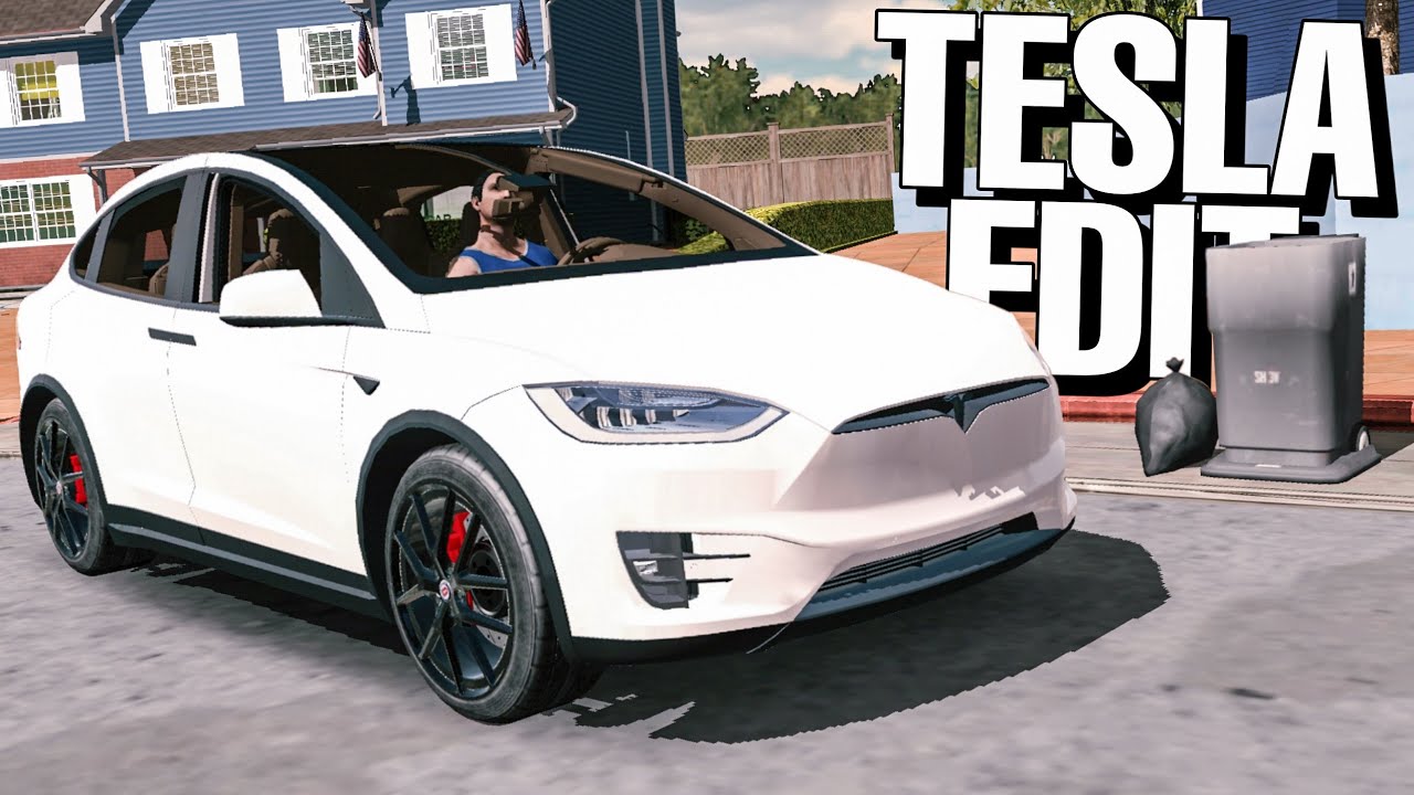 Tesla Model X Cinematic Edit In Car Parking Multiplayer - YouTube