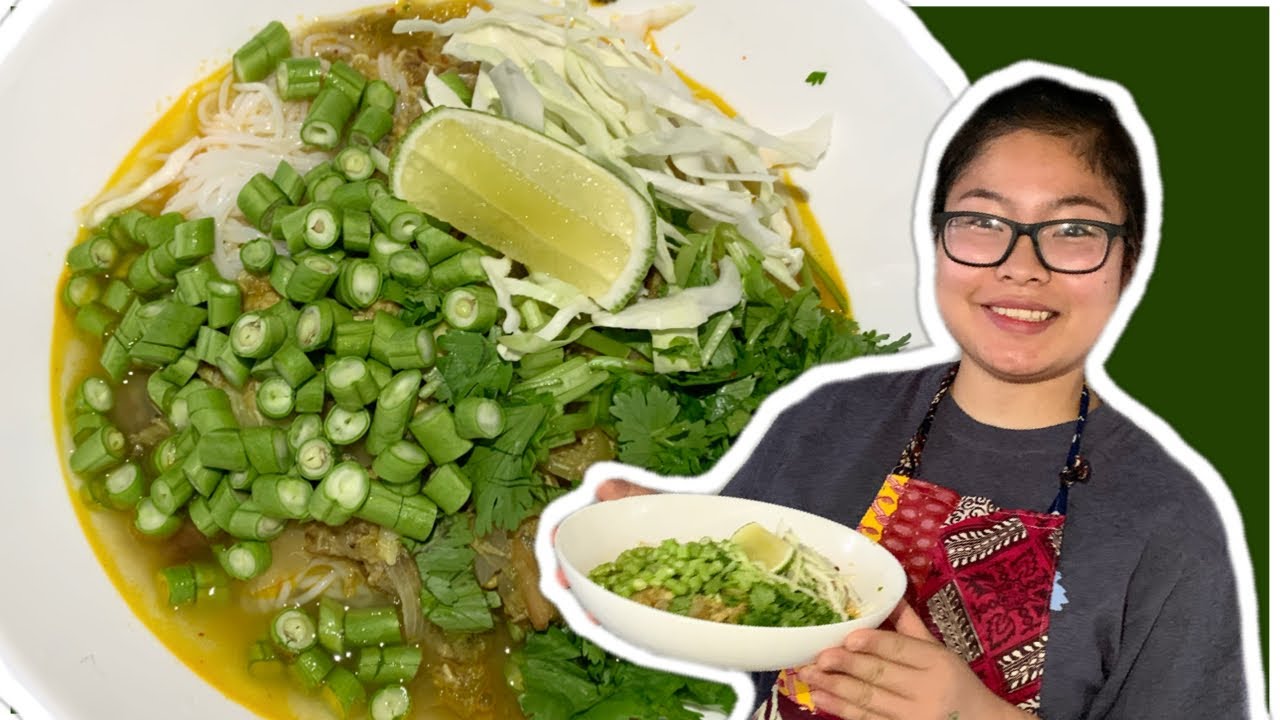 Chay’s Cooking: Karen style of making Kaw Naw noodles soup For [Eng Sub ...