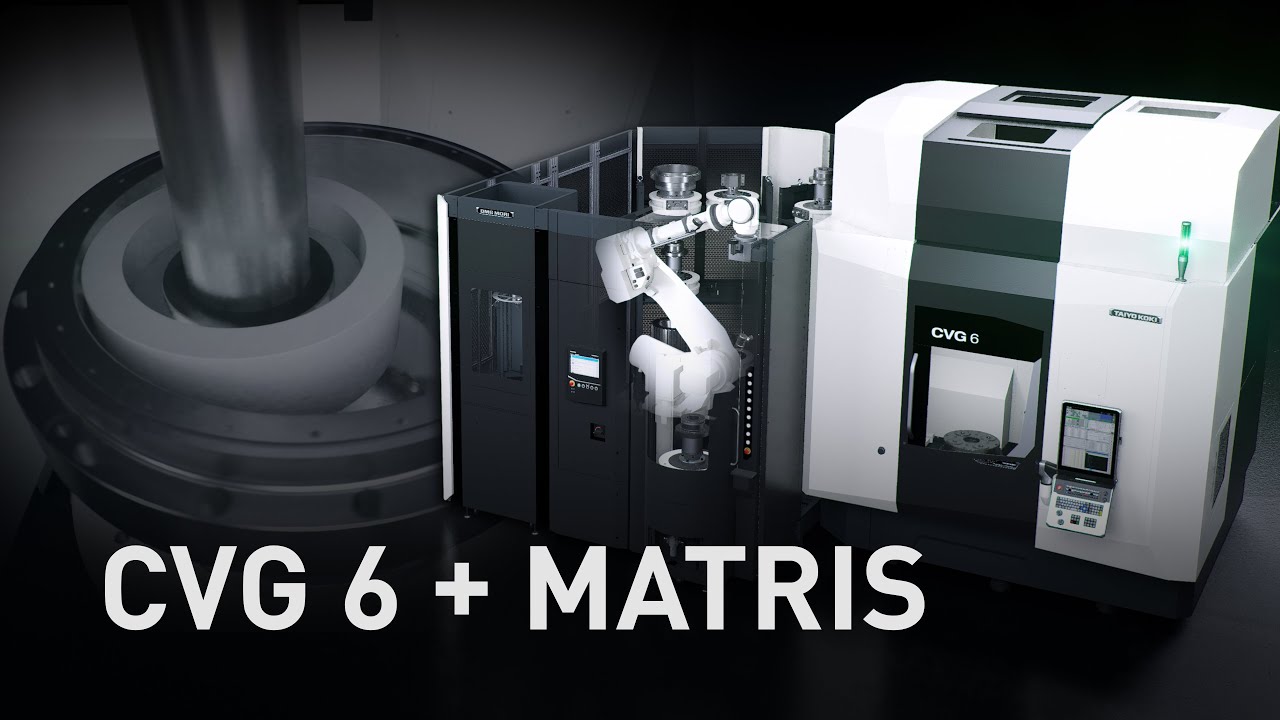 Vertical Multi-process Grinding Machine「CVG-6」+ Automation system ...