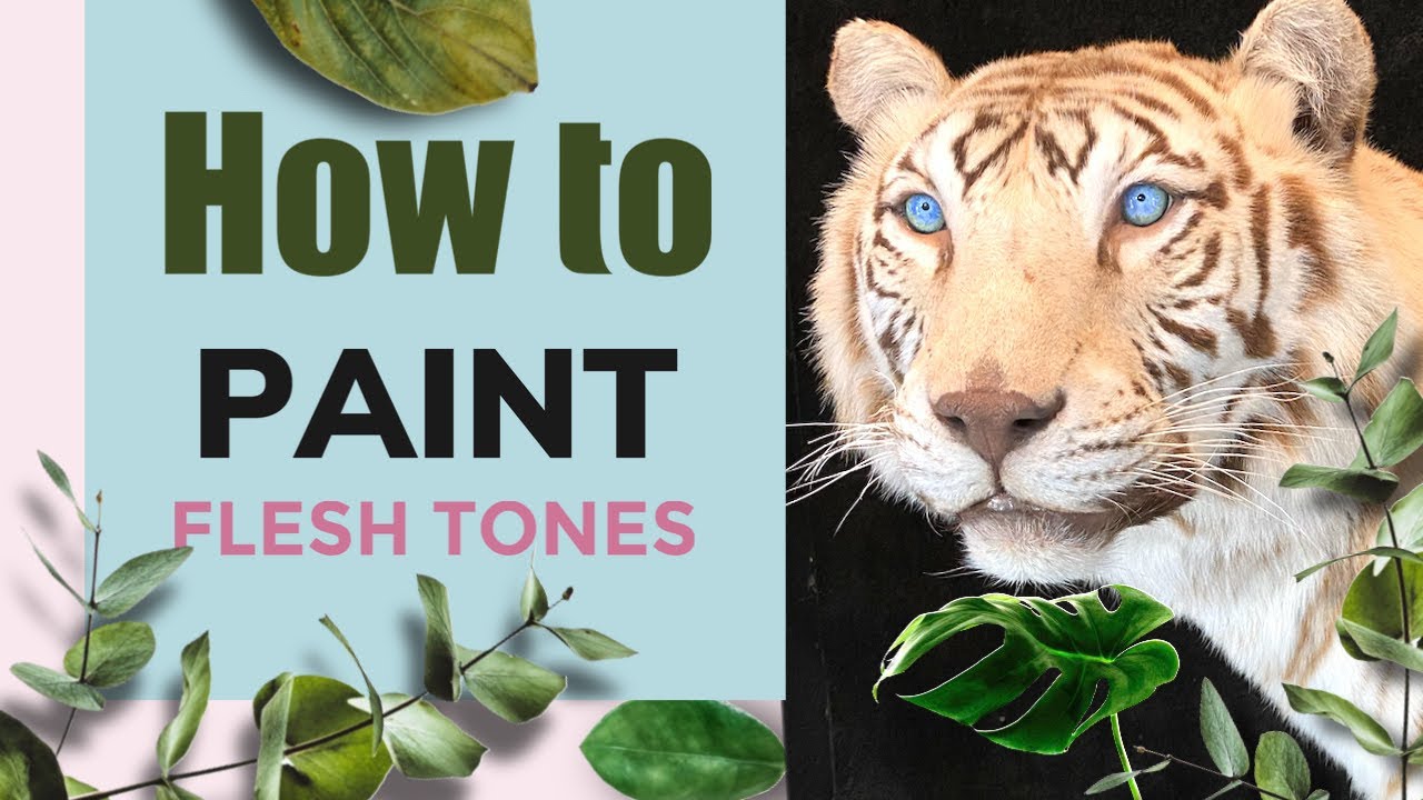 How to paint realistic flesh tones - YouTube
