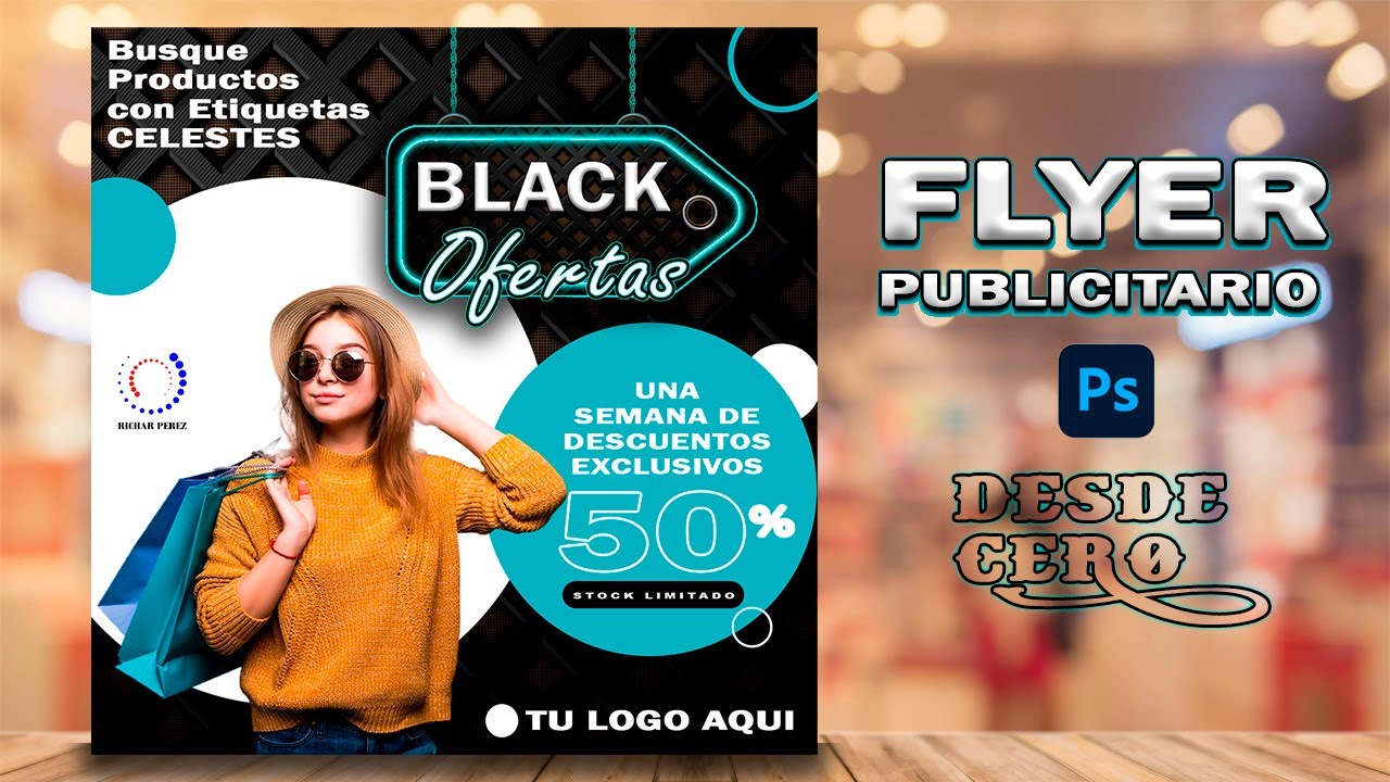 Cómo crear DISEÑO PUBLICITARIO para TIENDAS en Photoshop Crear Flyer ...