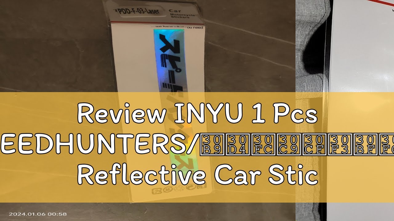 Review INYU 1 Pcs SPEEDHUNTERS/スピードハンターズ Reflective Car Stickers ...