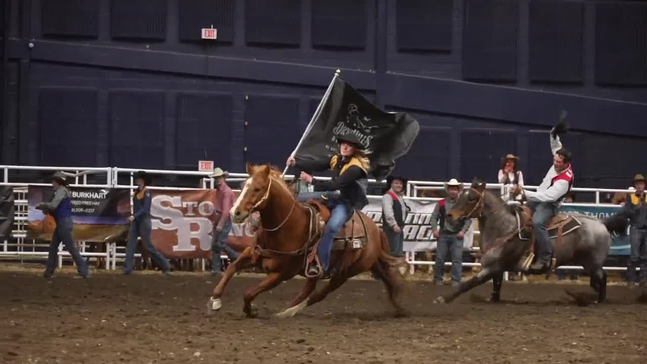Montana State men, women win team titles at second spring rodeo - YouTube