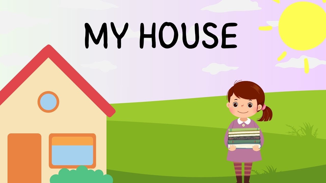 🏠 My House | Learn Rooms & Prepositions in English | English ...