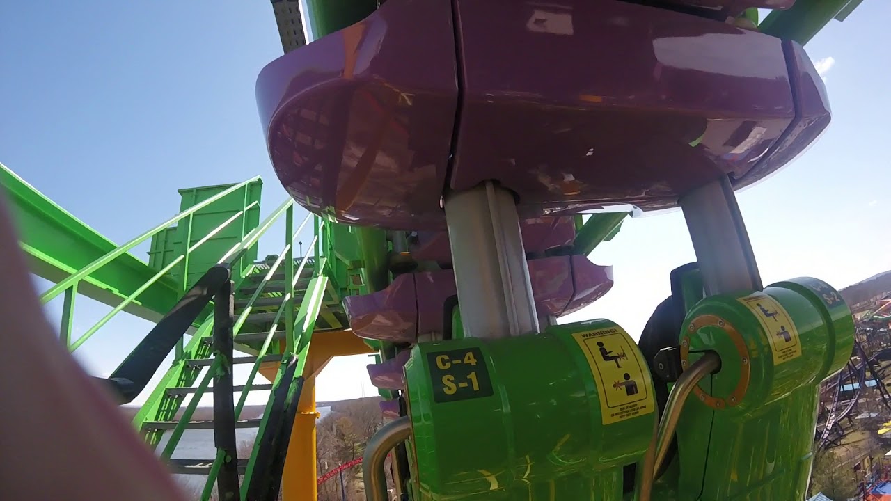 Six Flags New England, The Riddler Revenge POV 2018 - YouTube