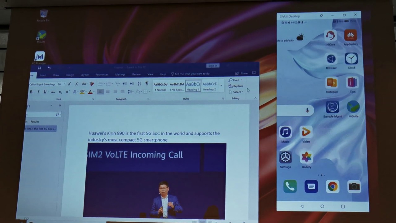 Huawei EMUI10 multi screen function | HarmonyOS and Android - YouTube