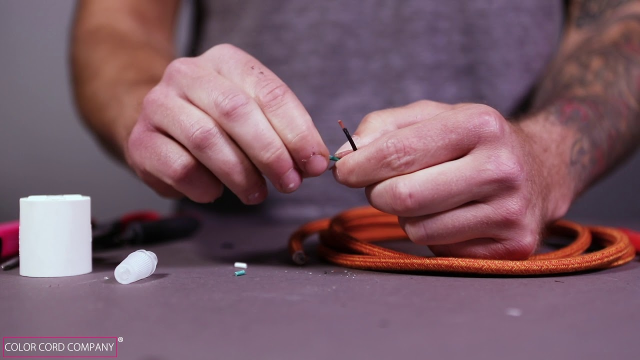 How To Wire a Medium Base Basic Socket - Ivory - YouTube