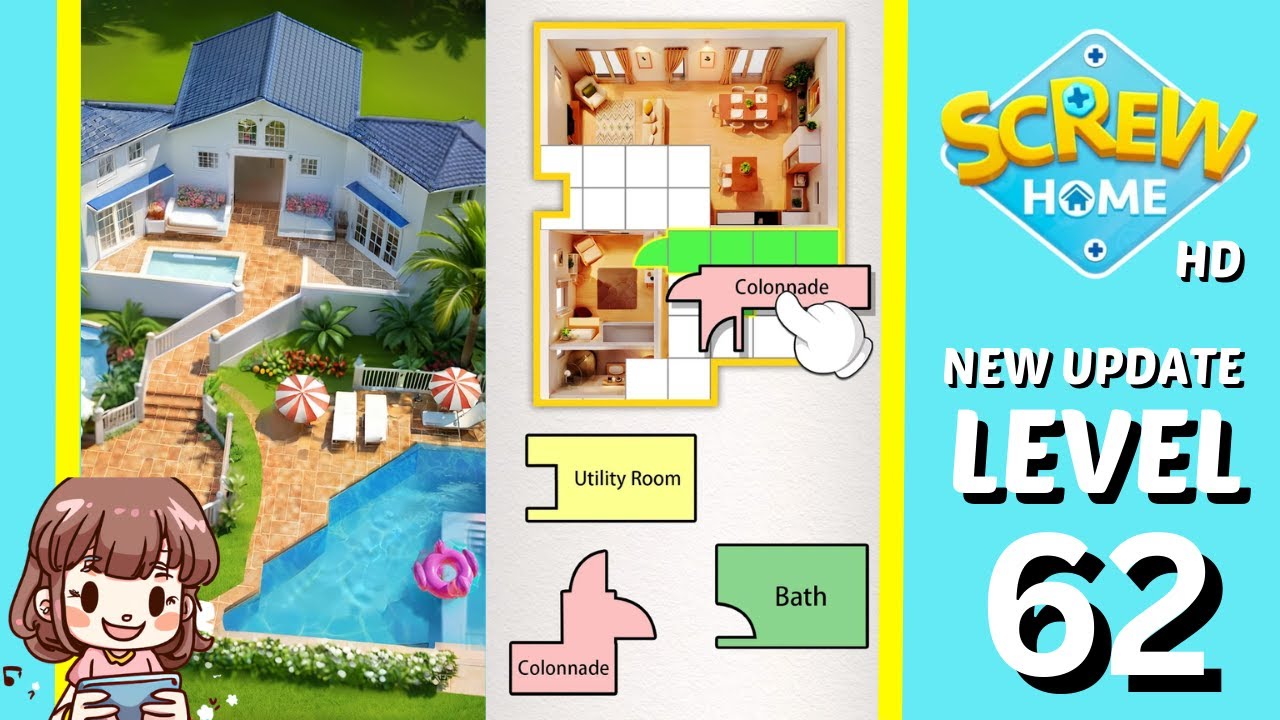 Screw Home Level 62 Solution Walkthrough (New Version) - YouTube