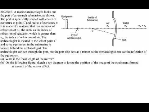 AP Physics 2 - AP Physics B - 2002 FRQ - Geometric Optics - Lens ...