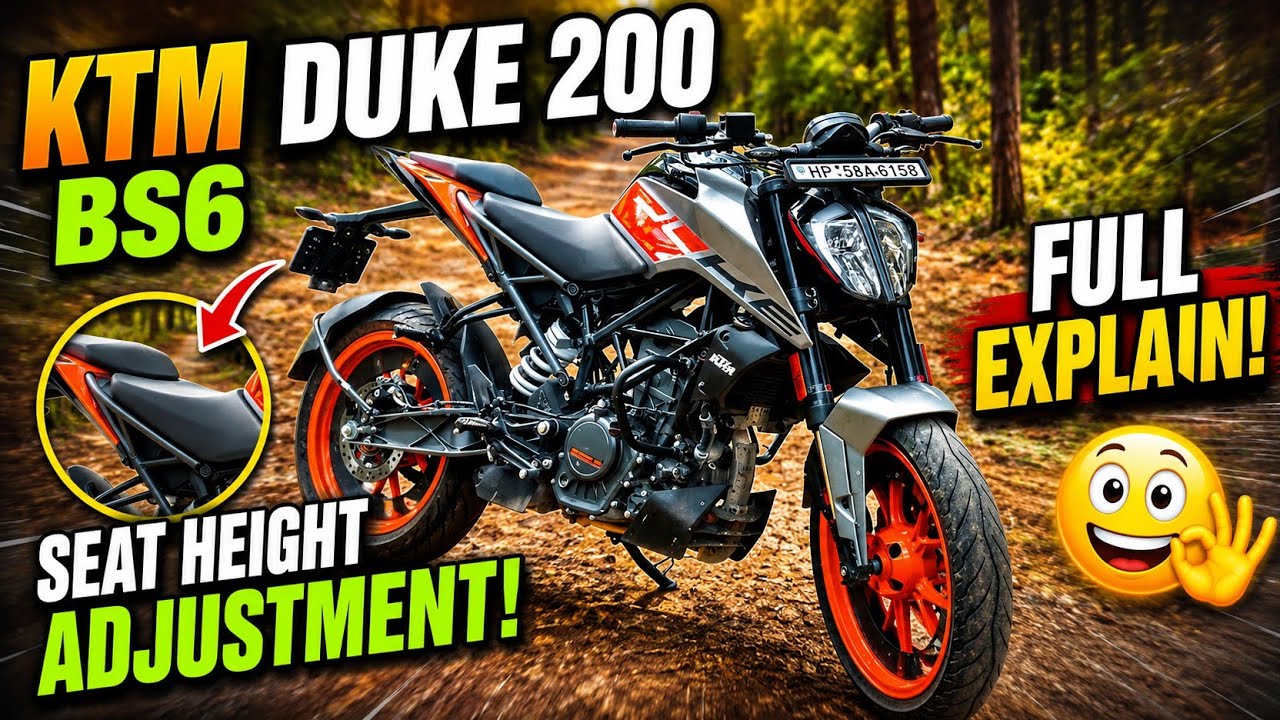 Ktm Duke 200 Bs6 Seat Height Adjustment ! - YouTube