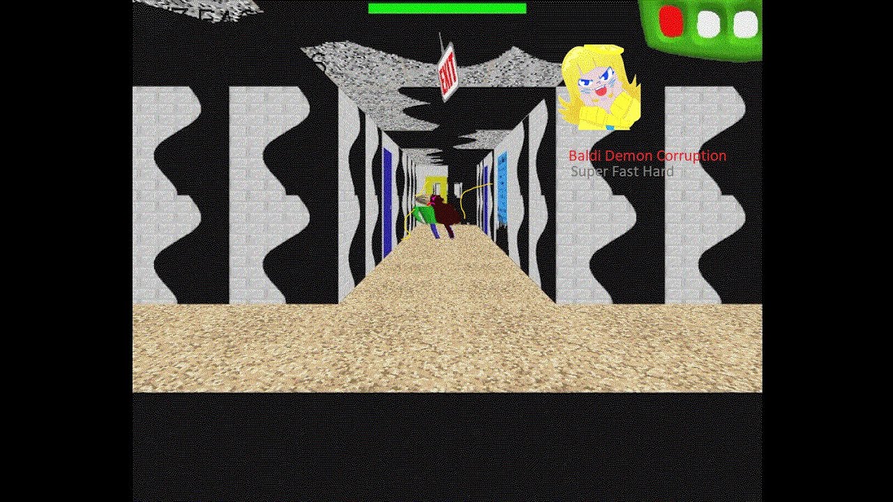 Baldi Demon Corruption Super Fast Hard - YouTube