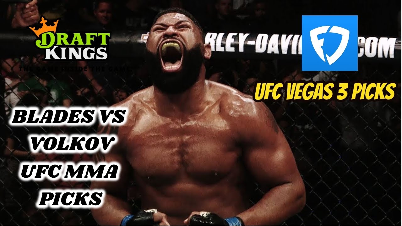 BLADES VS VOLKOV DRAFTKINGS & FANDUEL UFC VEGAS 3 PICKS + BREAKDOWN ...