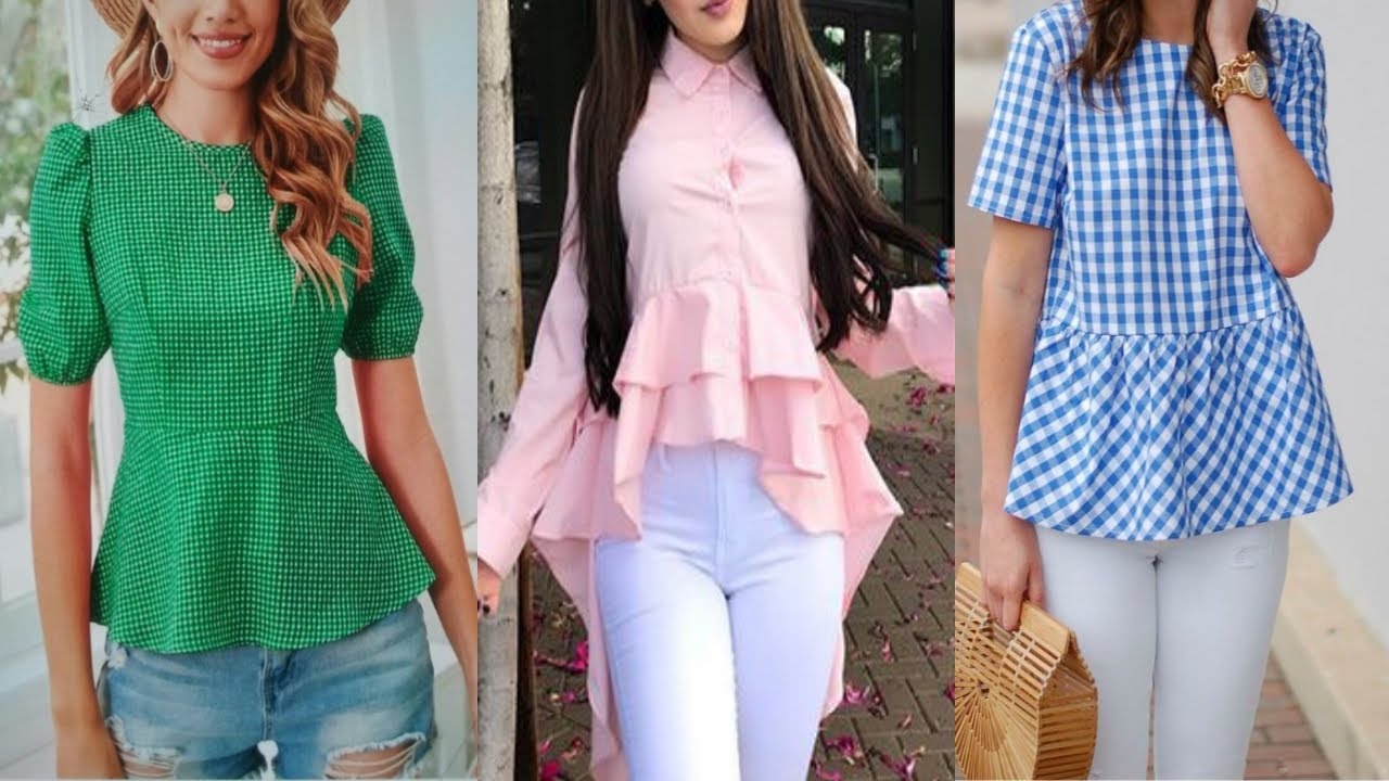 How to Style Short Tops with Jean's / New Crop Top Design / Short ...