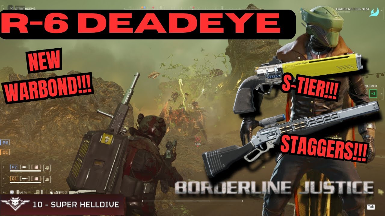 Helldivers 2 | *NEW* R-6 DEADEYE + TALON IS AMAZING!! Borderline ...