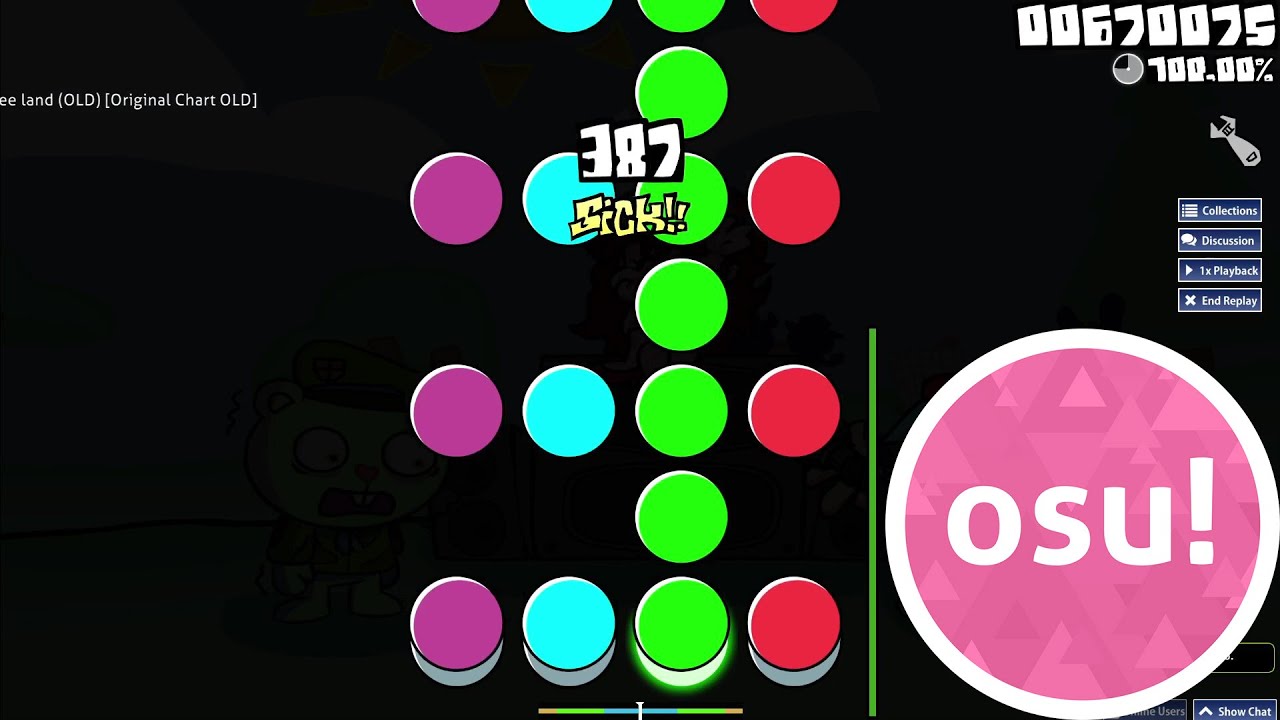 Charteo original de Happy Tree Land (OLD) FNF vs Flippy para Osu - YouTube