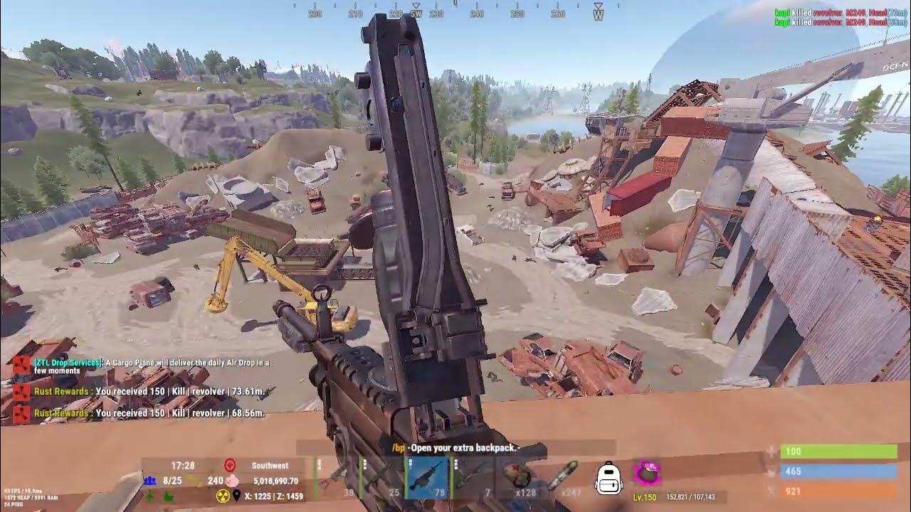 【Rust】ジャンクヤード屋上（M249+8x）30秒制圧【BaburyServer】 - YouTube