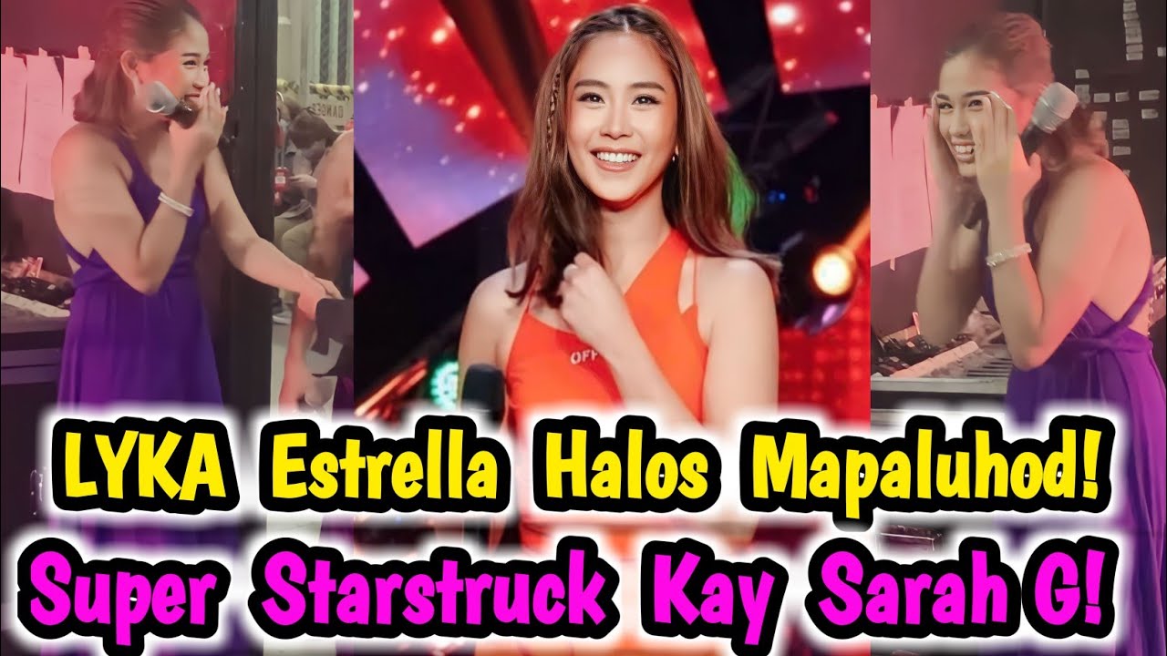 LYKA ESTRELLA HALOS UMIYAK AT MAPALUHOD NANG MAKITA SI SARAH GERONIMO SA ASAP STUDIO|SARAH G ...
