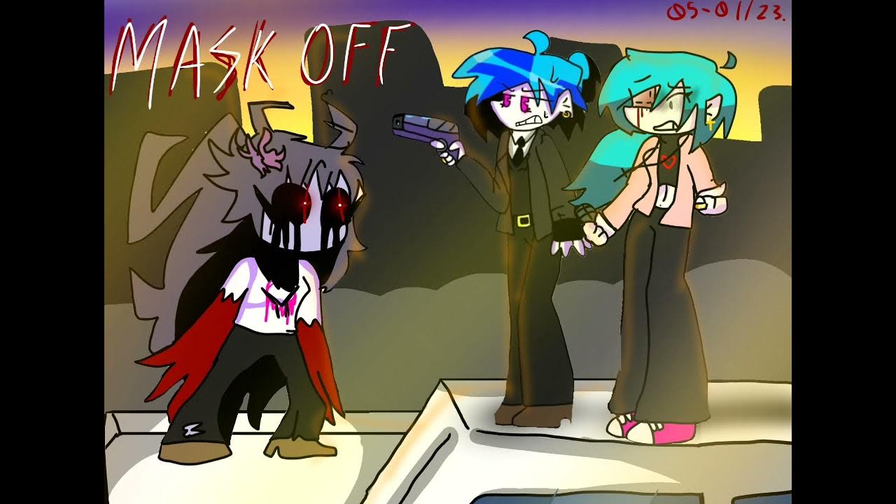 FAKER SKY Vs Nusky and skychi Adult version[FRIDAY NIGHT FUTURE]Mask off-Fnf @mishyi💓. - YouTube