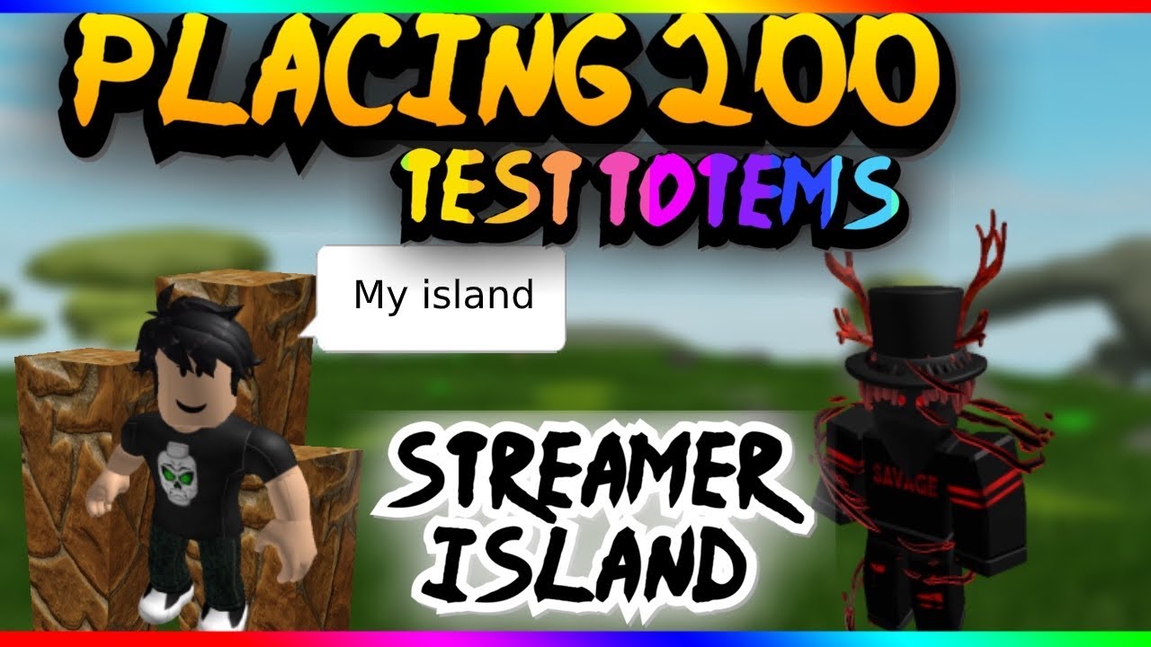 Placing 200 Test Totems On Streamers Island On Islands/Skyblock - YouTube